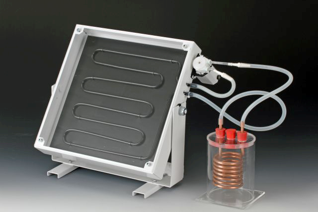 Solar thermal collector, complete – Cider House Tech